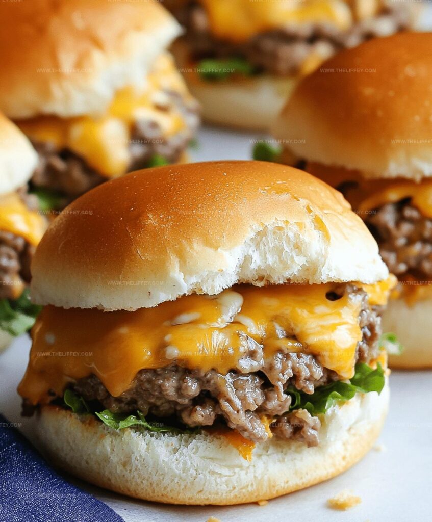 Juicy Homemade Cheeseburger Sliders Recipe: Party Favorite - The Liffey