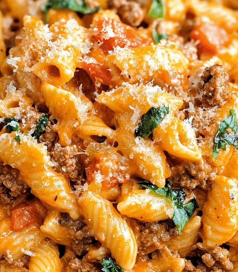 The Easiest One Pot Creamy Tomato Beef Pasta Recipe Ever - The Liffey
